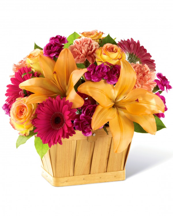 Choose The Happiness Bouquet Basket | Today Flower Delivery
